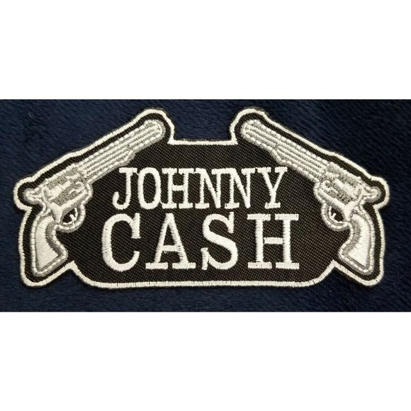 Unbranded | Accessories | Johnny Cash In Embroidery Patch 2 Pistols ...